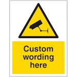 Custom CCTV Signs