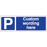Custom Parking Signs