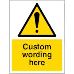 Custom Warning Signs