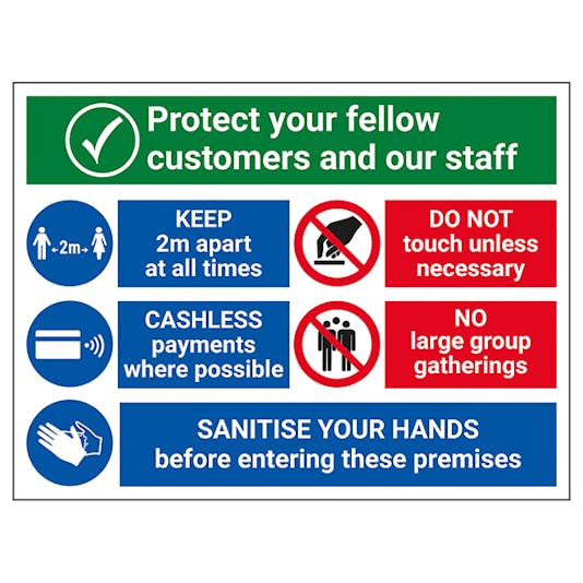 COVID-Secure Retail Signs | Infection Control Essentials | Safety Signs