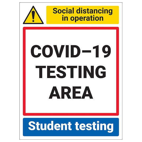 Covid-19 Testing Area - Student Testing | COVID-Secure Vaccine ...