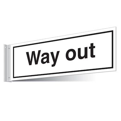 Way Out Corridor Sign | Corridor Signs | EurekaDirect