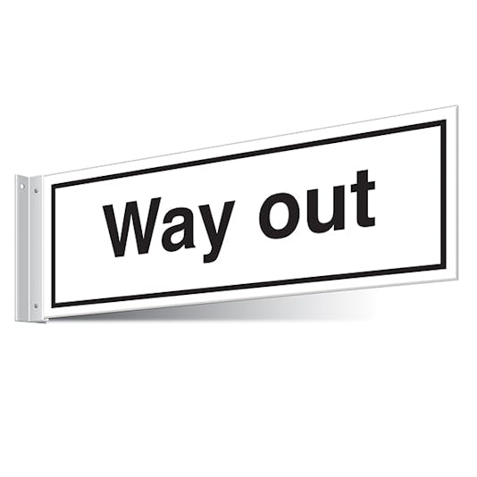 Way Out Corridor Sign | Corridor Signs | EurekaDirect