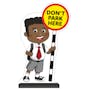 School Kid Cut Out Pavement Sign - Toby - Don't Park Here | YourParkingSign