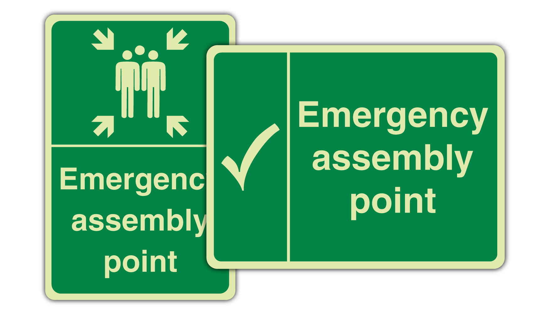 Photoluminescent Emergency Assembly Point Signs | Assembly Point Signs ...