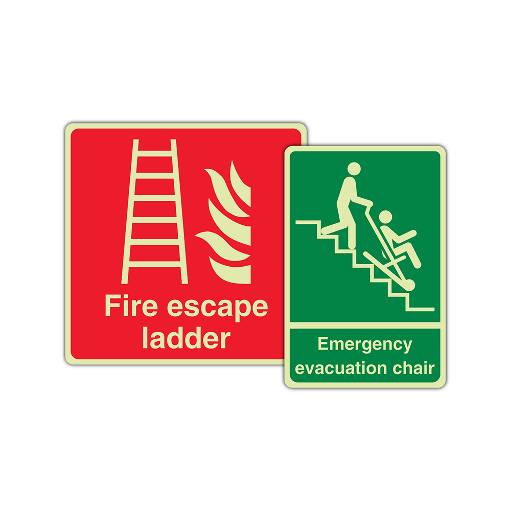 Photoluminescent Evacuation Equipment Signs | Evacuation Equipment ...