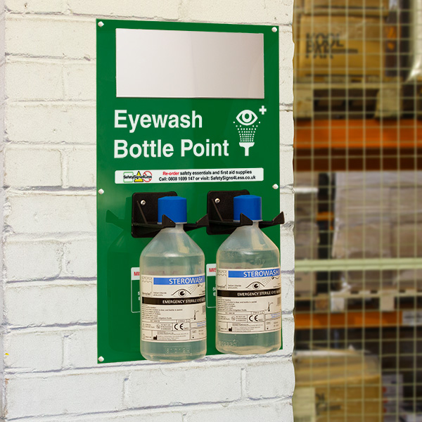 Eyewash Bottle Point | Signs, Posters & Books | SafetySigns4Less
