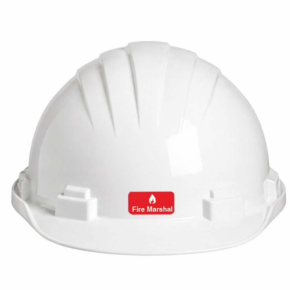 Fire Marshal Hard Hat Stickers | SafetySigns4Less