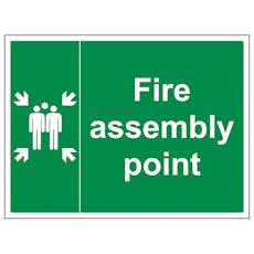Fire Assembly Point With Family | FirstAid4Less