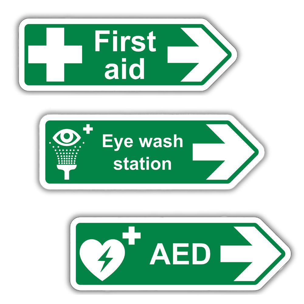 Shaped First Aid Signs