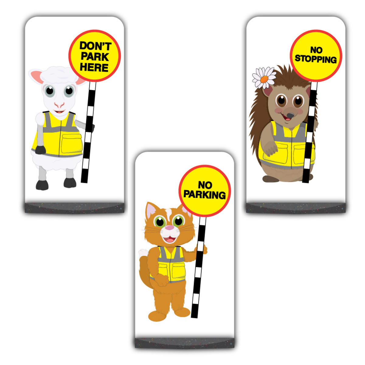 Custom Animal Character Road Safety Signs | Flat Panel Signs