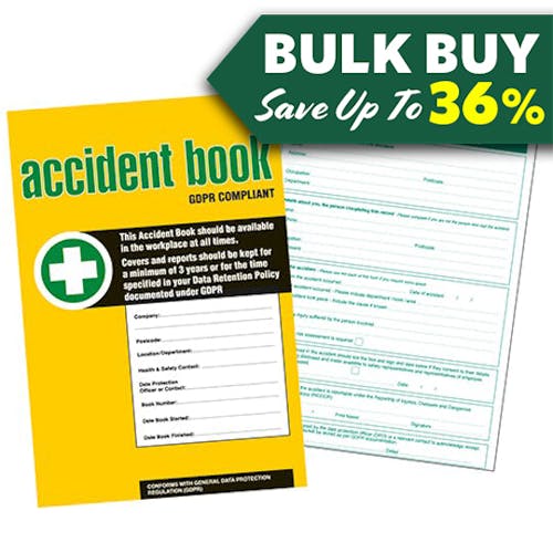 GDPR Compliant Accident Book | First Aid 4 Less