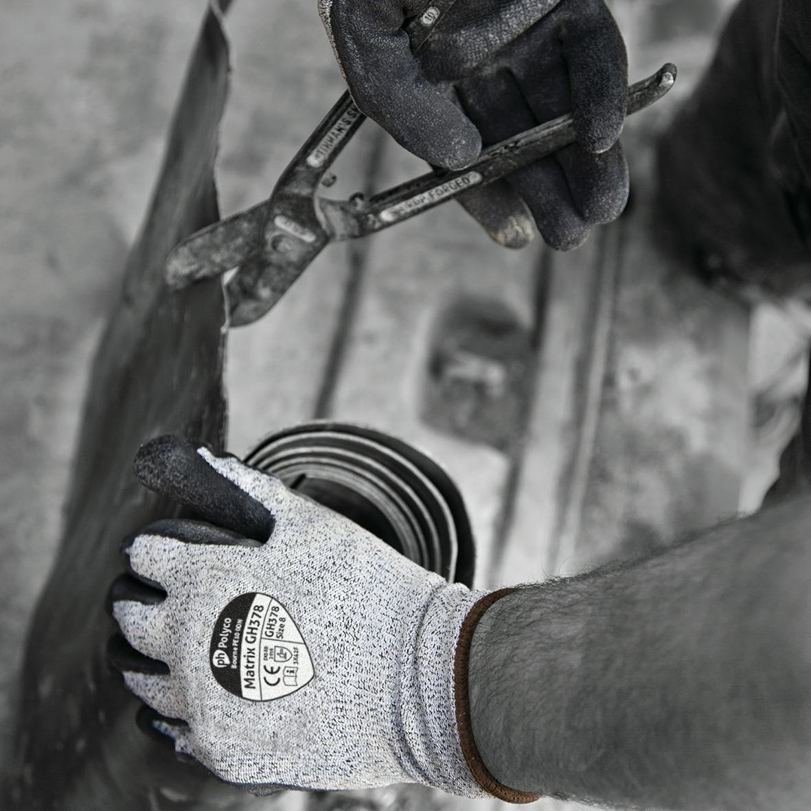 Matrix Cut Resistent Gloves with Latex Coating | JustGloves