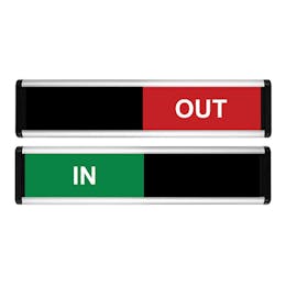 In/Out Sliding Door Sign | SafetySigns4Less