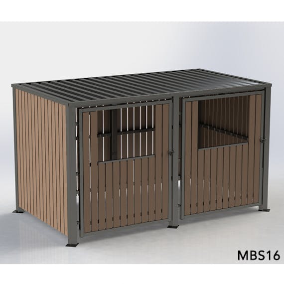 Multipurpose Storage Shelter - Recycled Plastic Cladding - With Roof