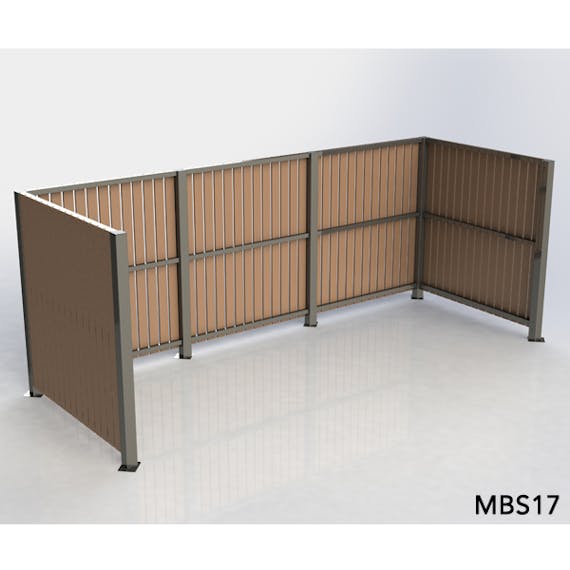 Multipurpose Storage Shelter - Recycled Plastic Cladding - Without Roof