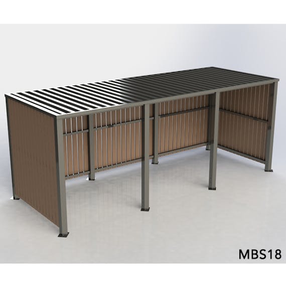 Multipurpose Storage Shelter - Recycled Plastic Cladding - With Roof