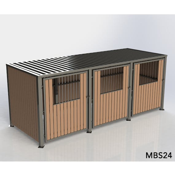 Multipurpose Storage Shelter - Recycled Plastic Cladding - With Roof