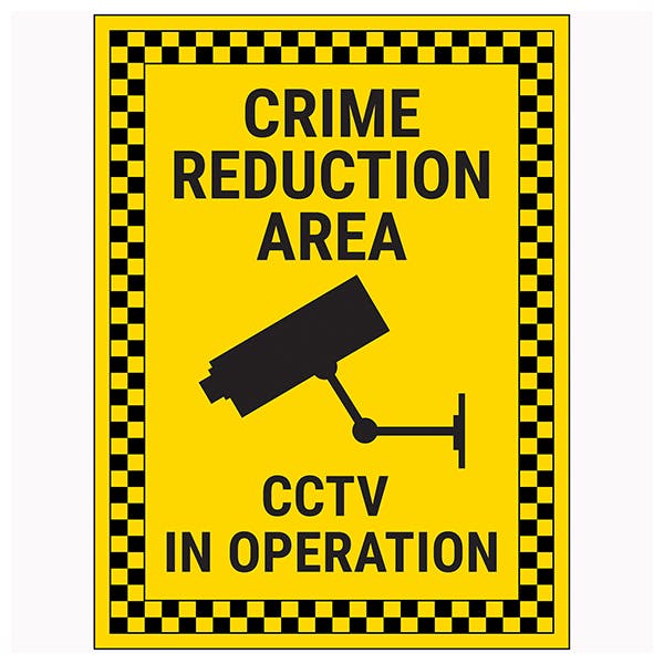 Crime Reduction Area / CCTV In Operation | Neighbourhood Watch Signs ...