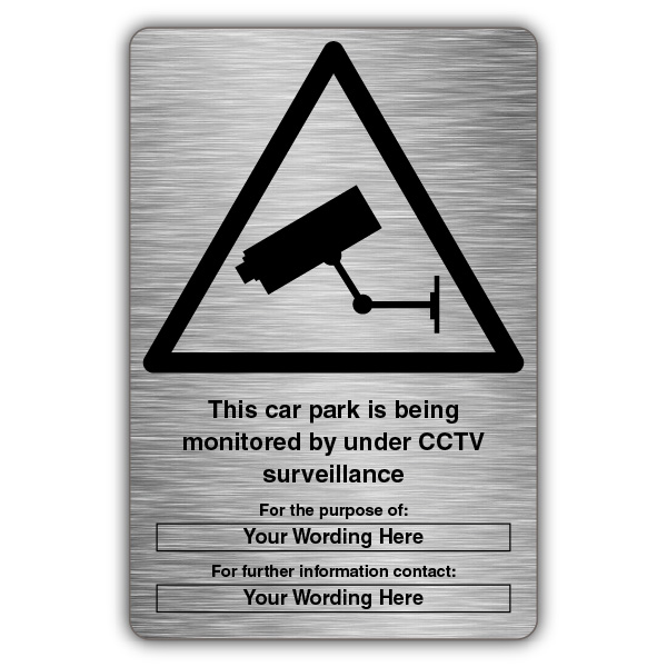 Custom - Black CCTV Triangle Sign | Custom CCTV & Surveillance | Your ...