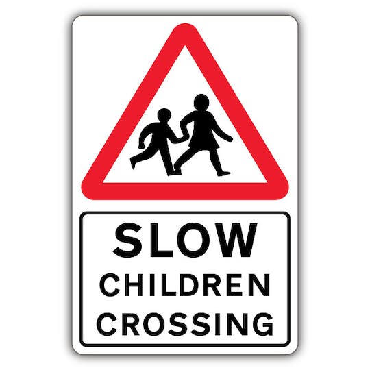 Slow Children Crossing | Speed Limit | Road & Traffic Signs ...