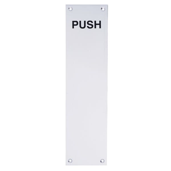 PUSH Finger Plate - Aluminium