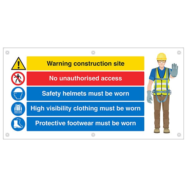 High Visibility Banner | Safety Signs 4 Less