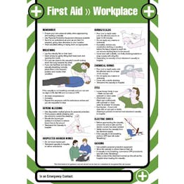 First Aid - Workplace Poster | Safety Posters | First Aid Posters ...