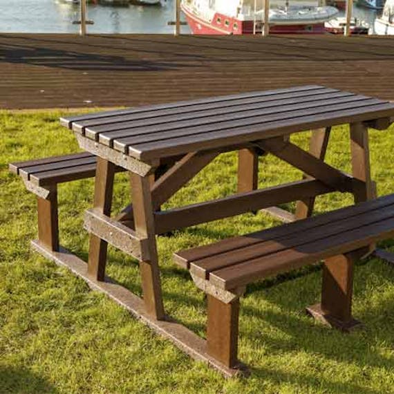 Pass Through Picnic Table