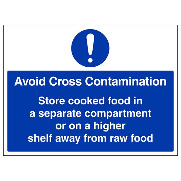 Avoid Cross Contamination - Large Landscape | Safety Signs 4 Less