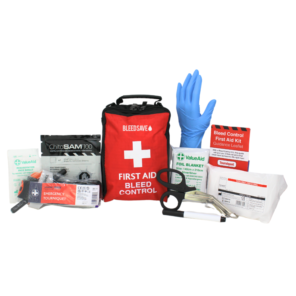 Enhanced Bleed Control Kit with Tourniquet | FirstAid4Less