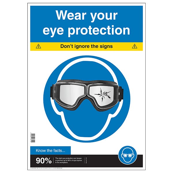 Wear Your Eye Protection Poster | Safety Posters | First Aid Posters ...