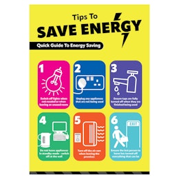 Tips To Save Energy Poster EcoCentric