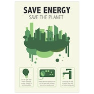 Save Energy Save The Planet Poster EurekaDirect