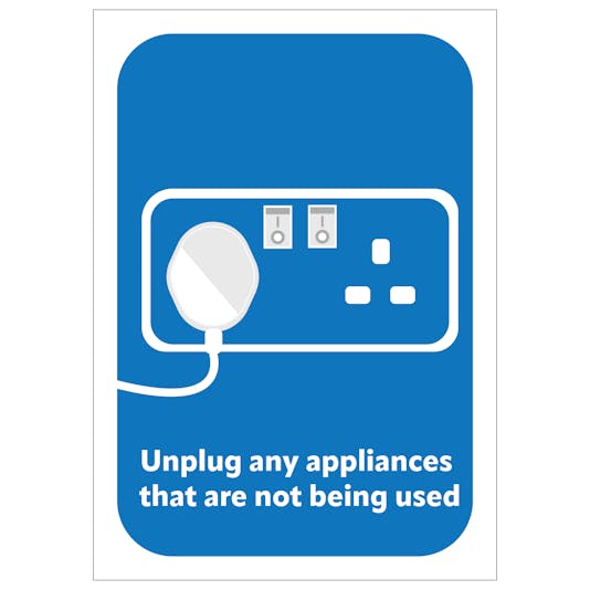 Unplug Appliances Poster | SafetySigns4Less