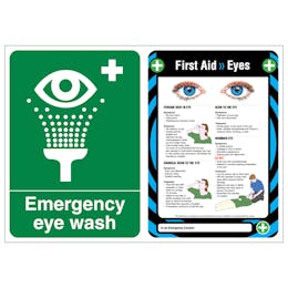 Emergency Eye Wash / First Aid Eyes | SafetySigns4Less
