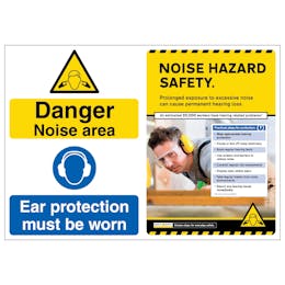 Noise Danger/Noise Hazard Safety | SafetySigns4Less