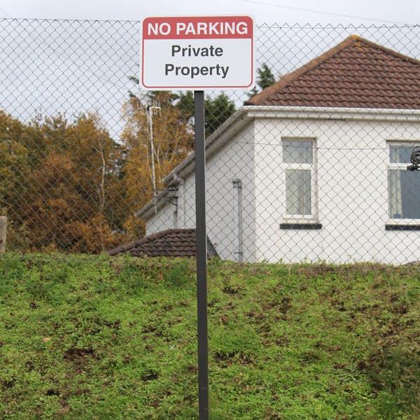 Square Sign Posts with Fixing Clips
