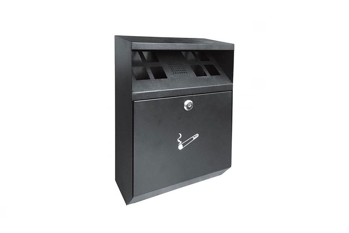 Wall Mounted Square Cigarette Bin