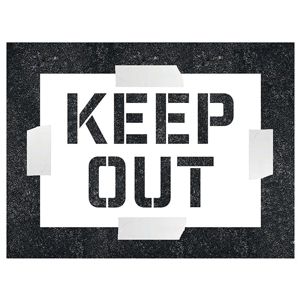 Keep Out Stencil
