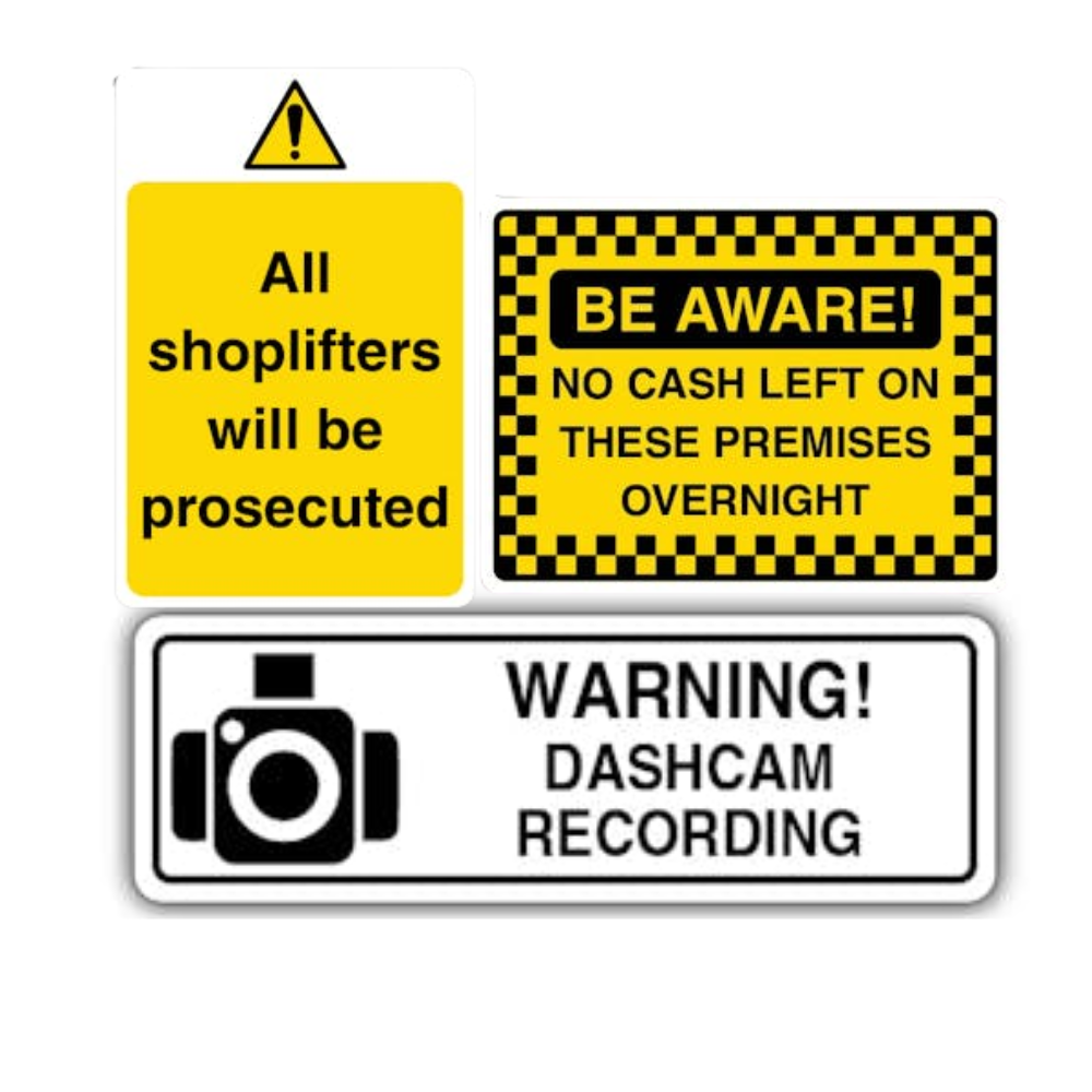 Theft & Vandalism Signs
